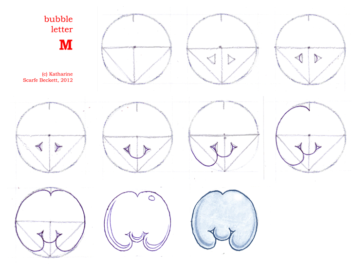 How To Draw Bubble Letters Page 2